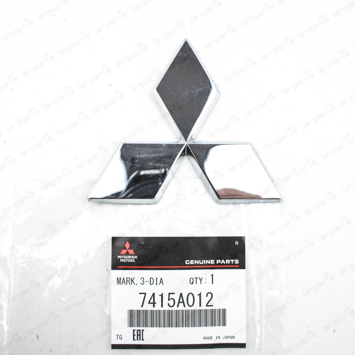 New Genuine Mitsubishi Lancer EVO 8 EVO 9 Rear Triple Diamond Emblem 7 ...