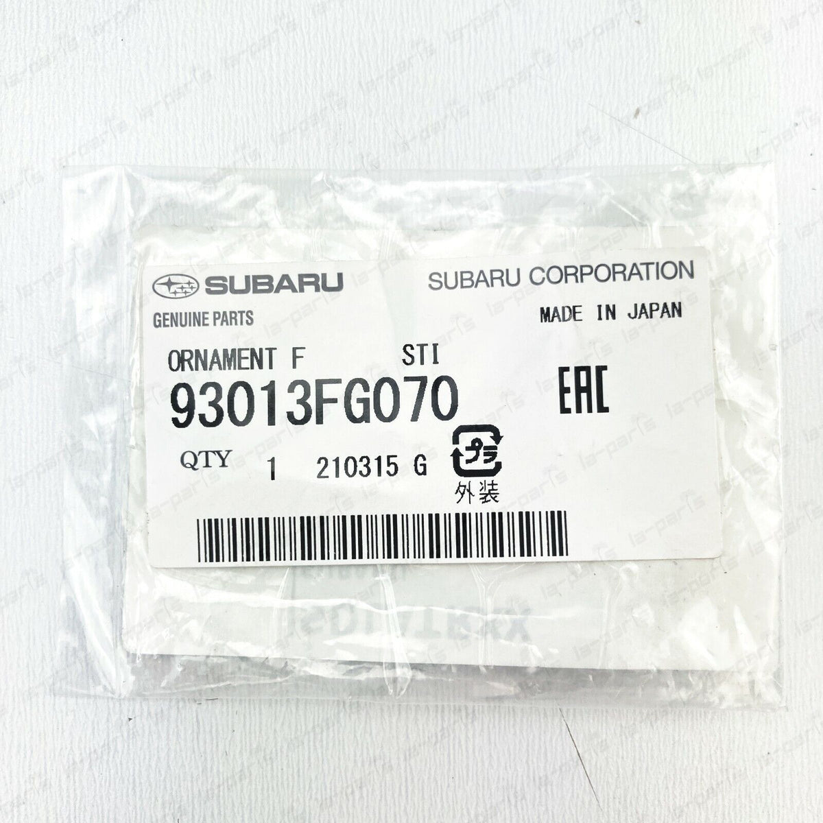 Genuine For Subaru 11-14 Impreza Wrx Sti Front Grill Sti Emblem Badge ...